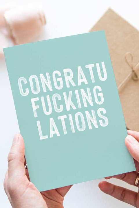 Congratufuckinglations Card