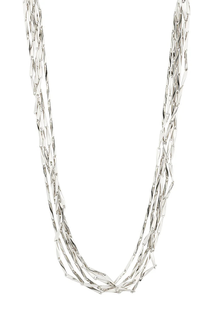 Connect Recycled Layered Chains Necklace