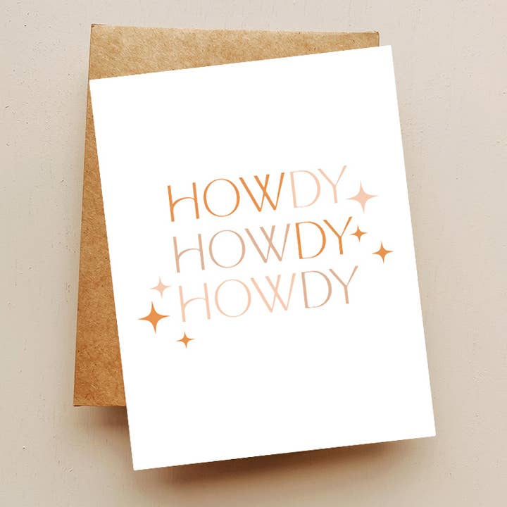 Howdy Howdy Howdy Card